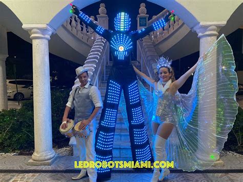 Led Robot Miami Robots Hora Loca Dancers 14 LED Robots Miami