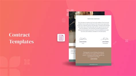 Easy And Free Customizable Contract Templates Picmaker