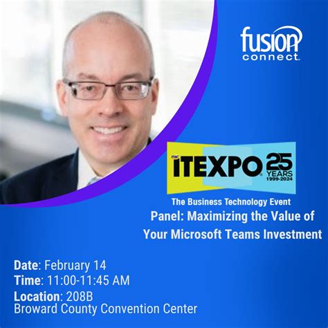 Fusion Connect On Linkedin Itexpo Microsoft Teams