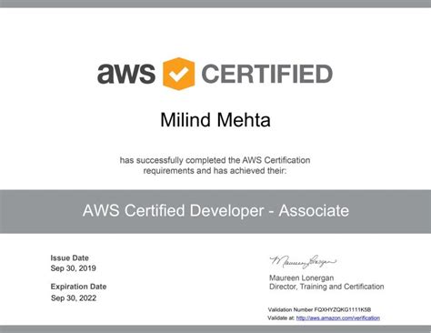 Finally Secured The Aws Developer Associate Certificate Thanks To Milind Mehta 30 Comments