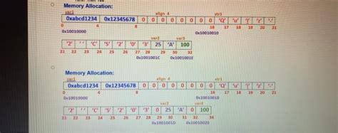Solved Which Of The Following Memory Allocation Is Correct