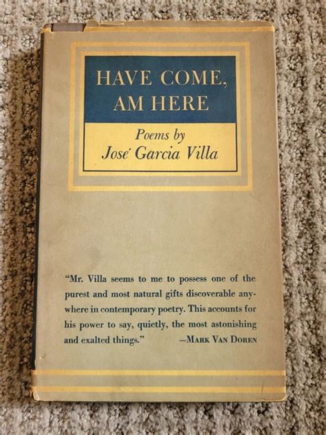 have come am here jose garcia villa poetry philippines hb 1942 1st ed
