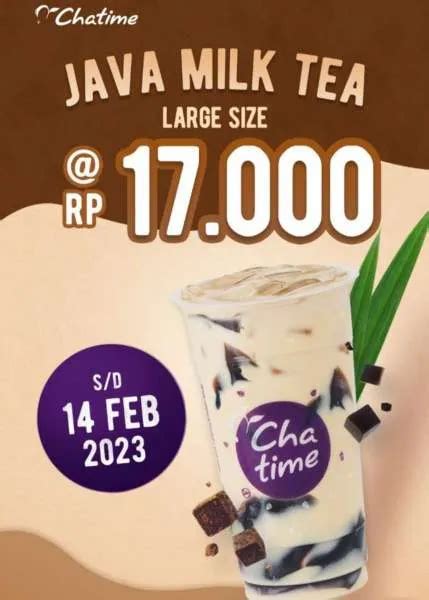 Promo Chatime Akhir Bulan Januari 2023 Tersedia 3 Menu Hemat Khusus