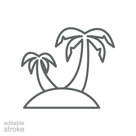 Simple Palm Tree Outline
