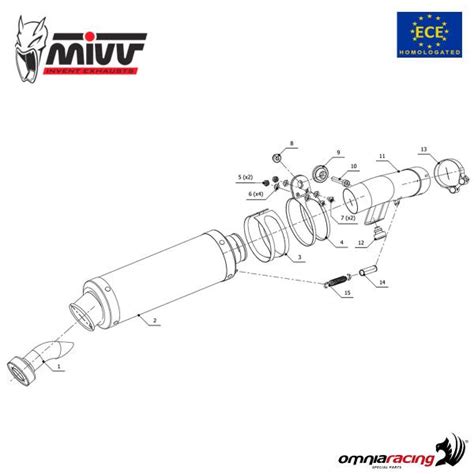 Mivv Exhaust Slip On Gp Approved Carbon Suzuki Gsx1250fa 2009 2016