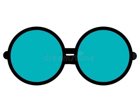 Glasses With Round Frame Isolated Stock Vector Illustration Of Design