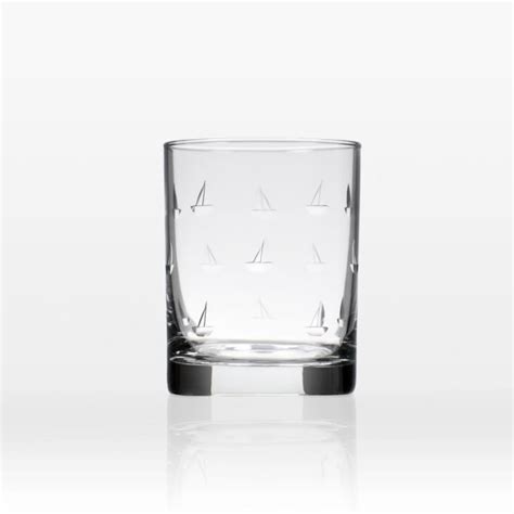 Sailing Double Old Fashioned Glasses Set Of 4