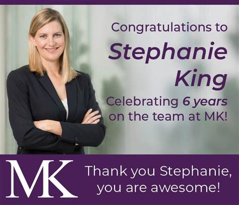 Mk Search On Linkedin We Want To Say A Huge Congrats To Stephanie King