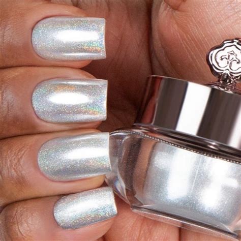 Platinum Holographic Nail Powder Mineral Bond®