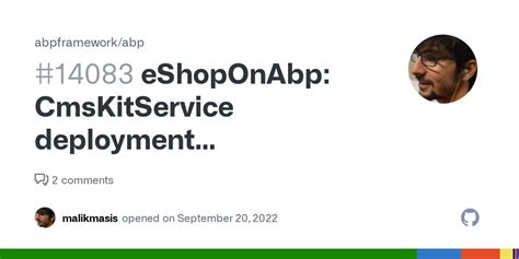 eshoponabp cmskitservice deployment configuration · issue 14083