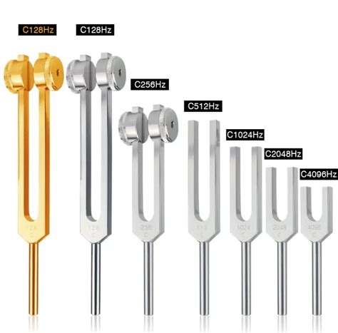 Aluminum Alloy 7 Piece Tuning Fork Set 128hz 256hz 512hz 1024hz 2048hz Ent Chakra Tuning