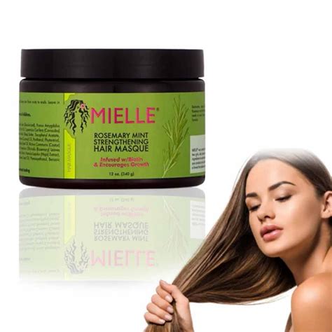 Mielle Rosemary Mint Strengthening Hair Masque 340g Shopee Thailand