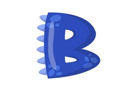 Alphabet Letter B In Dinosaur Font Vecto Graphic By Pch Vector
