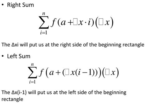 Ppt Approximating The Area Under A Curve Using Riemann Sums