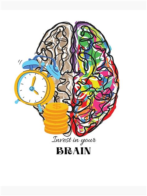 Invest In Your Brain Poster For Sale By The Red Gem Redbubble