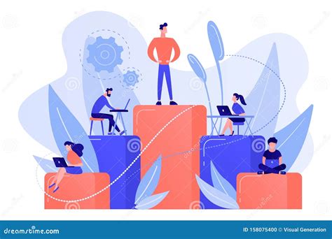 Hierarchical Organization Concept Icon Vector Illustration