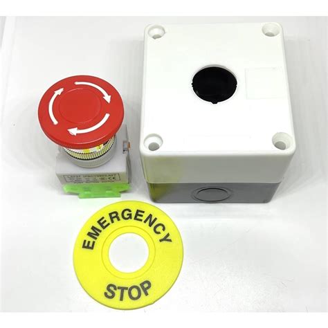 สวิตช์ดอกเห็ด กล่องควบคุม Emergency Switch ขนาด 22 มิล กดล็อค บิดแล้วเด้งกลับ Shopee Thailand