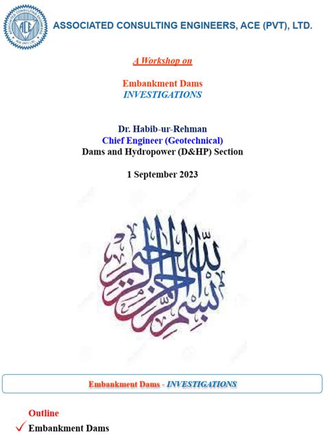 Embankment Dams Investigations Final Pdf Geotechnical Engineering Dam