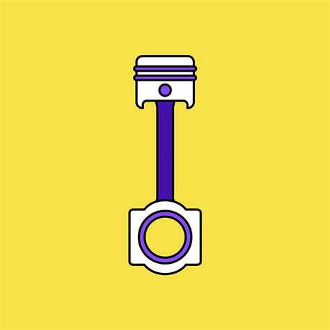 플랫 아이콘 디자인 컬렉션 자동차 피스톤 벡터 Eps Ai Uidownload