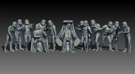 The Last Supper Stl Files For 3d Printing Etsy