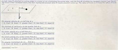 solved a small mass m attached to a string slides in a