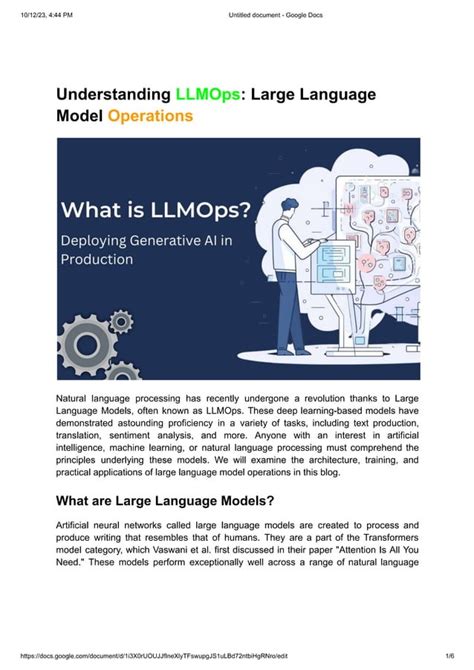 understanding llmops large language model operations pdf