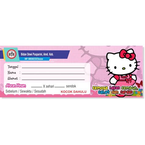 Jual Label Obat Syrup Etiket Obat Syrup Stiker Label Obat Stiker