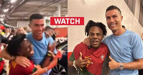 Ishowspeed Meets Ronaldo Ishowspeed Ronaldo Siuuu Celebration