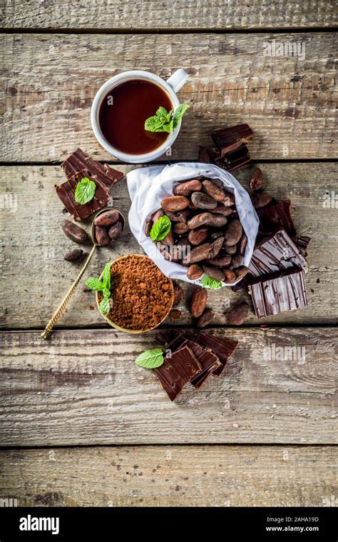 Different Conditions Of Cocoa Various Cocoa Beans Beans Ground