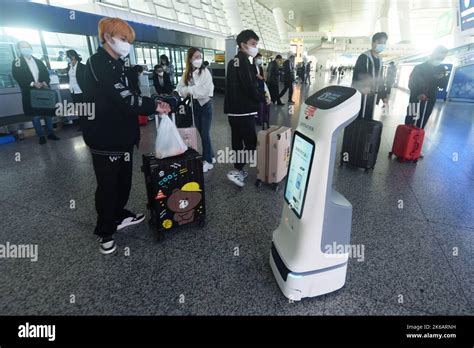 Hangzhou China October 13 2022 An Intelligent Epidemic Prevention And Disinfection Robot