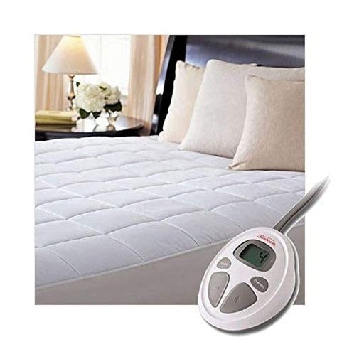Sunbeam Luxury Warmer Quilted Electric Twin Mattress Pad For Restful