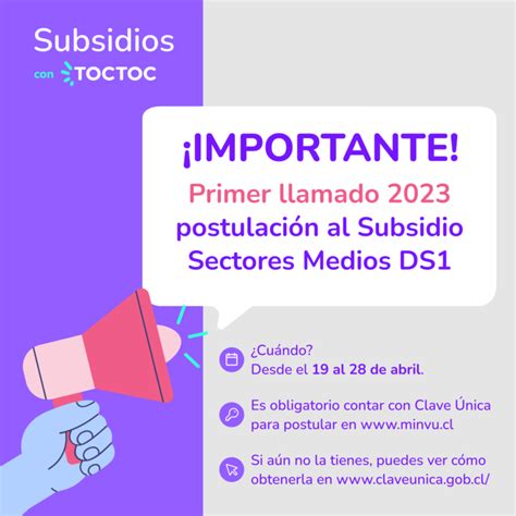 Primer Llamado De Postulación Subsidio Ds1 2023 Blog Inmobiliario