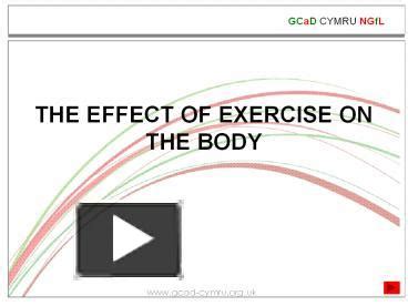 PPT THE EFFECT OF EXERCISE ON THE BODY PowerPoint Presentation Free To Download Id Cee