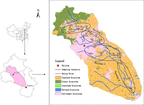 Location Of Sampling Transects Along The Beiyun River Download Scientific Diagram
