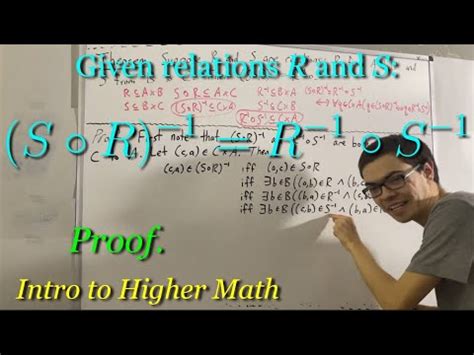 Inverse Of A Composition Theorem For Relations Proof Iliekmathphysics