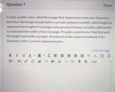 solved question 7 10 pts create a public class called