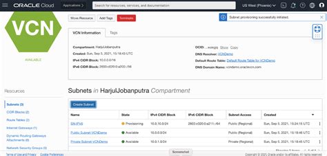 Configure Virtual Cloud Network Vcn And Web Server With “ipv6” Ip Address On Oracle Cloud By