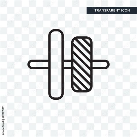 Vertical Alignment Vector Icon Isolated On Transparent Background Vertical Alignment Logo
