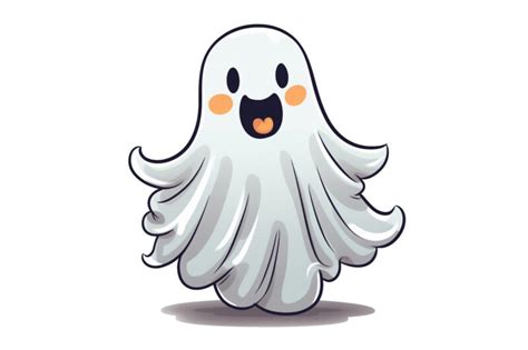 Cute Ghost Halloween Clipart Buy T Shirt Designs
