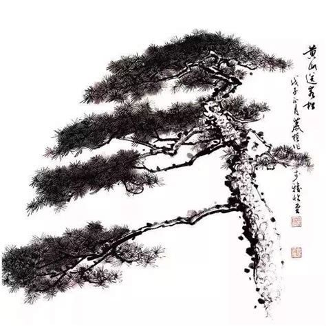 松柏怎么画 松柏树的简笔画 松柏的简笔画 第10页 大山谷图库