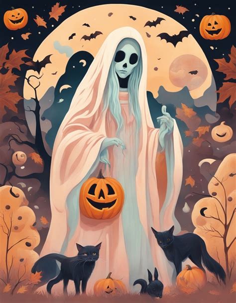 Download Ai Generated Halloween Ghost Royalty Free Stock