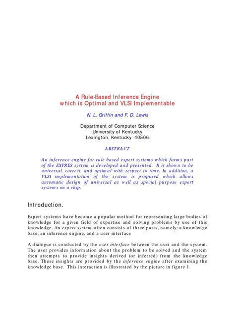 a rule based inference engine pdf pdf knowledge representation and