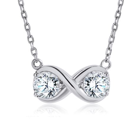 Jeenmata Certified 1 Carat Round Cut Lab Grown Diamond Infinity Loop