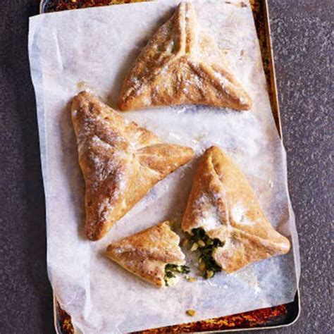 Paul Hollywoods Spinach Feta And Pine Nut Parcels Starter Recipes