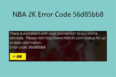 Ways To Fix NBA K Error Code D Bb Have A Try