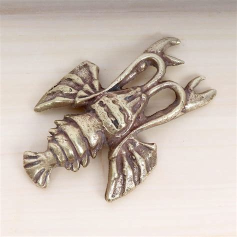 Lobster Cancer Crayfish Crawfish Paper Weight Vintage Solid