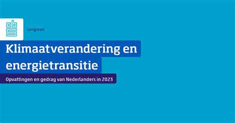 Samenvatting Klimaatverandering En Energietransitie Cbs