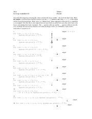 Java For Loop Worksheet Exercises With Output Analysis Course Hero