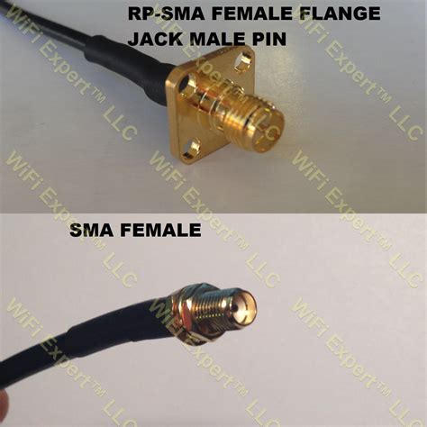 RG RP SMA Female Flange To SMA FEMALE Coaxial RF Pigtail Cable RF Coaxial Cables Adapters