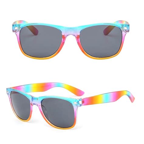 Plastic Rainbow Color Frame Sunglasses Impact Promos By Romo